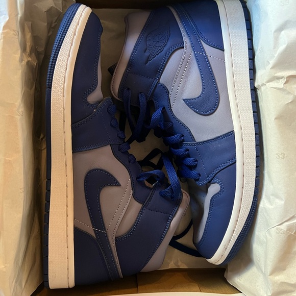 Jordan | Shoes | Nike Mens Blue Hightop Sneakers | Poshmark